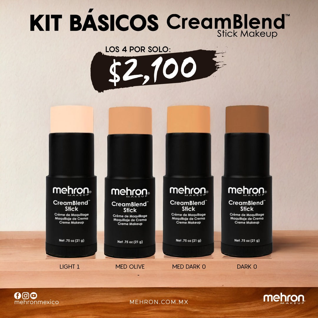 Kit Básicos CreamBlend Stick – Mehron Mexico